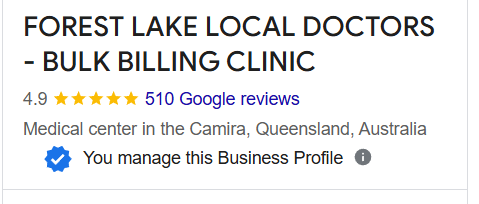 BULK BILLING CLINIC - Forest Lake Local Doctors 07 2111-9111